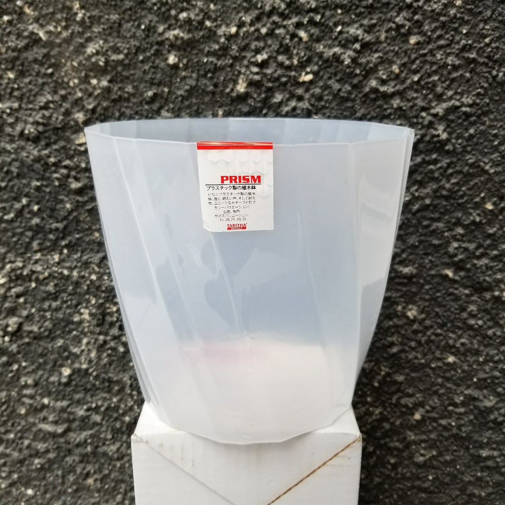Jual Pot Plastik Unik Tabitha PRISMA 25 - BENING / TRANSPARAN | Shopee ...