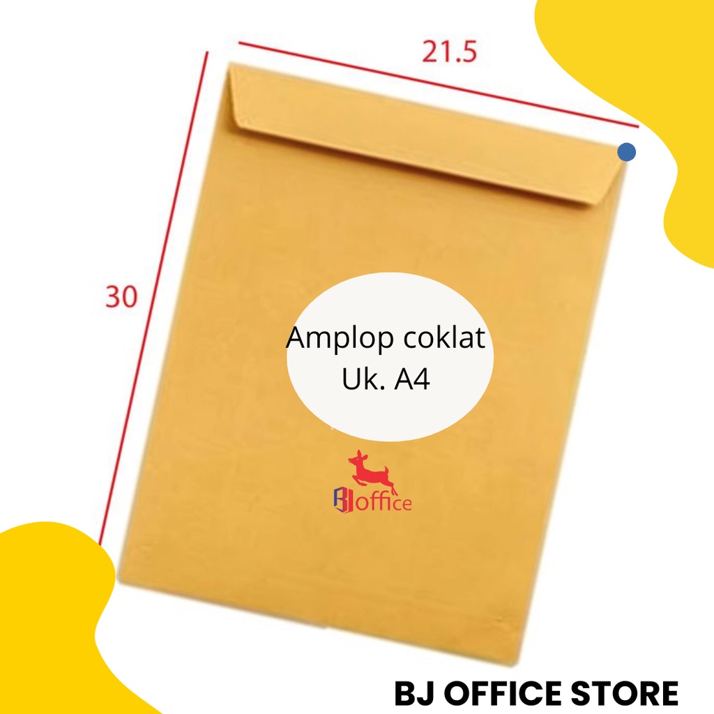 Jual Nirwana Amplop Coklat Polos Seal A4 1 Pack Isi 100 Lembar | Shopee Indonesia