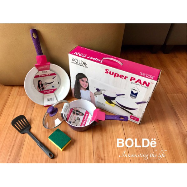 Jual Super Pan Bolde Purple Set - Panci Granite Ceramic Cook | Shopee ...