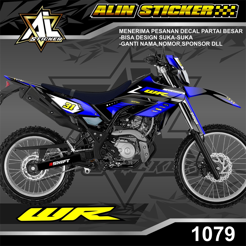 Jual Decal Tril Yamaha WR155R Full Body Desain Custom Decal Sticker ...