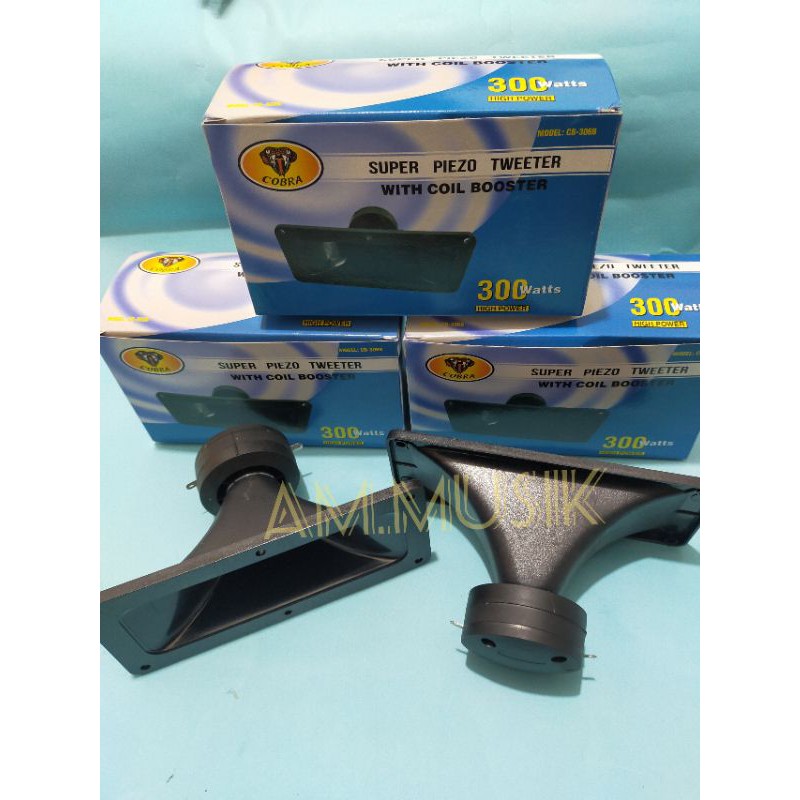 Jual TWEETER COBRA CB-306B SUPER PIEZO TWEETER WITH COIL BOOSTER 300 ...