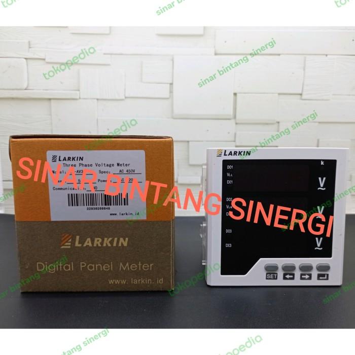 Jual Voltmeter Digital Volt Meter 3 Phase Voltmeter 3Phasa Larkin Lr-Av33 3P | Shopee Indonesia