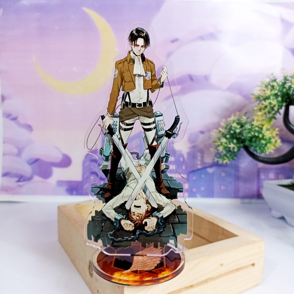 Jual Standee Acrylic Akrilik Anime Attack On Titan SNK AOT Levi Eren ...