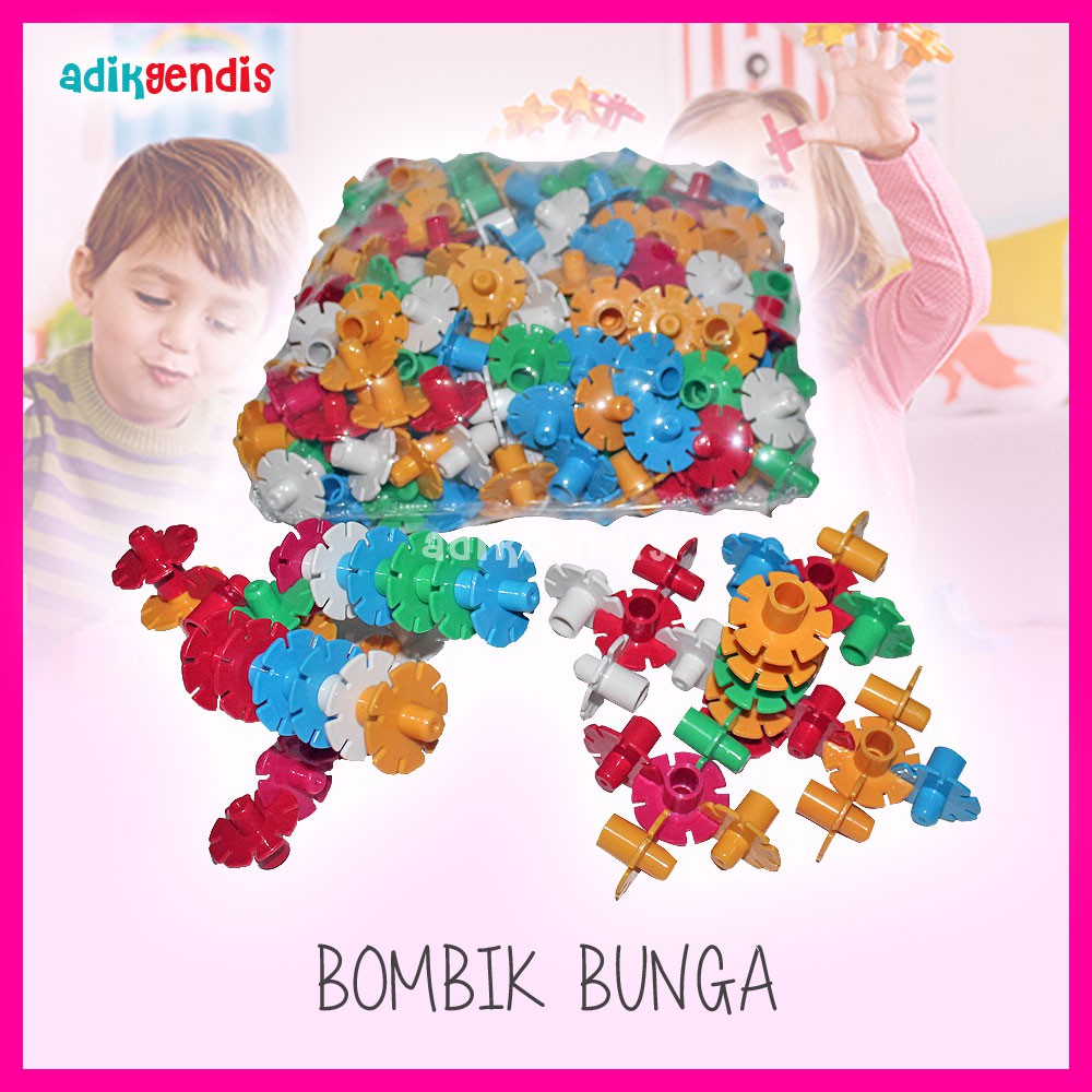Jual Mainan Edukasi / Edukatif Anak Puzzle Miniset Balok - Bombik Bunga ...