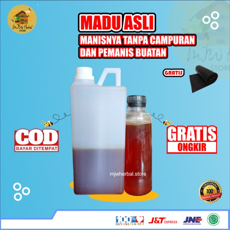 Jual TERLARIS! Madu Lebah Asli 100% Madu Murni Madu Asli Madu Original ...
