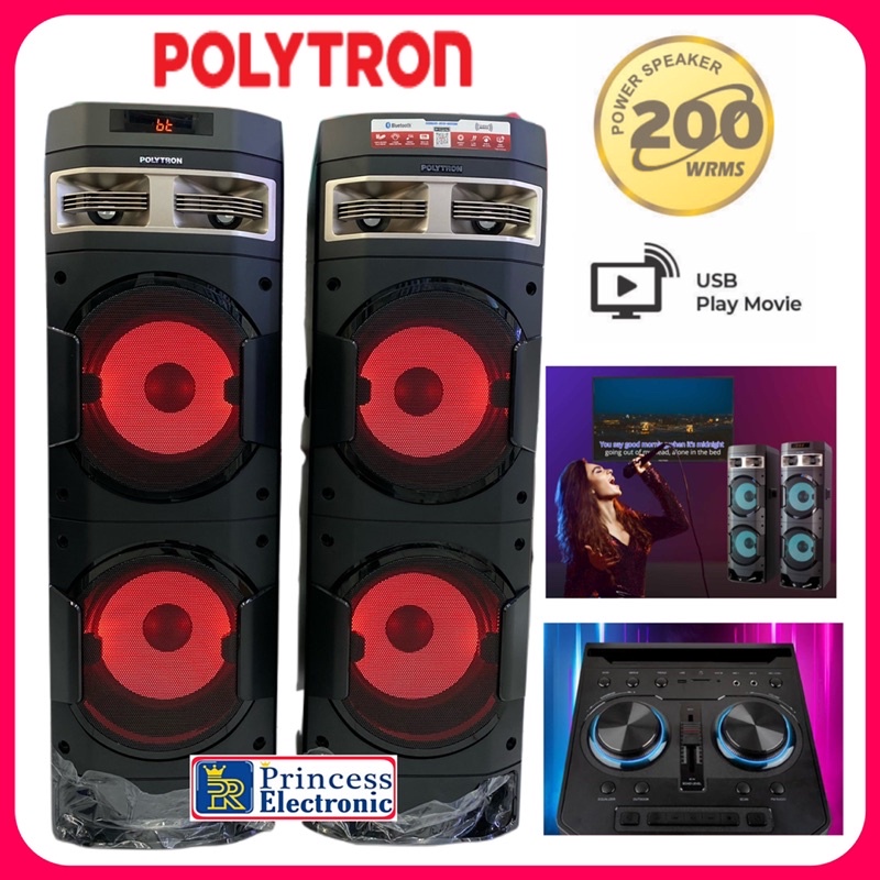 Jual POLYTRON Active Speaker PAS 10DF28 Aktif 10 Inch Bluetooth Speaker Karaoke | Shopee Indonesia