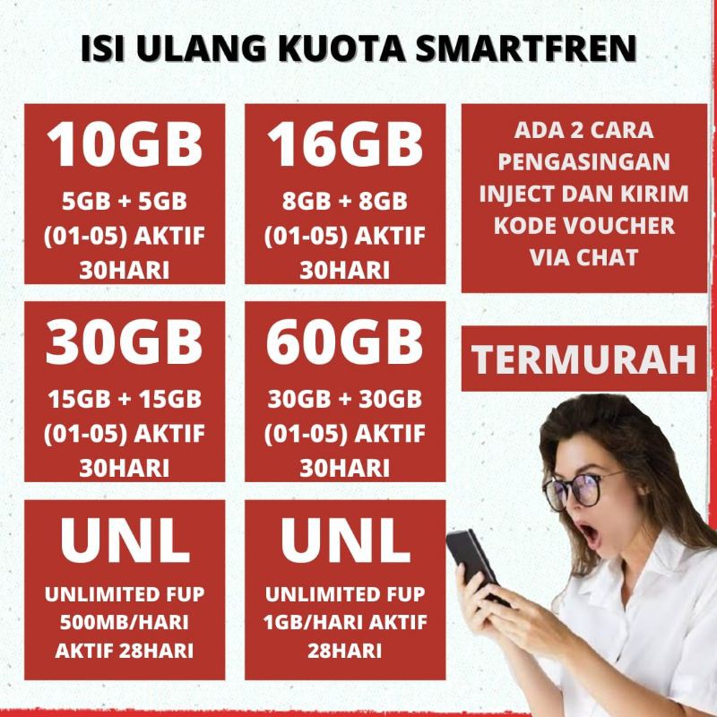 Jual KUOTA SMARTFREN | Shopee Indonesia