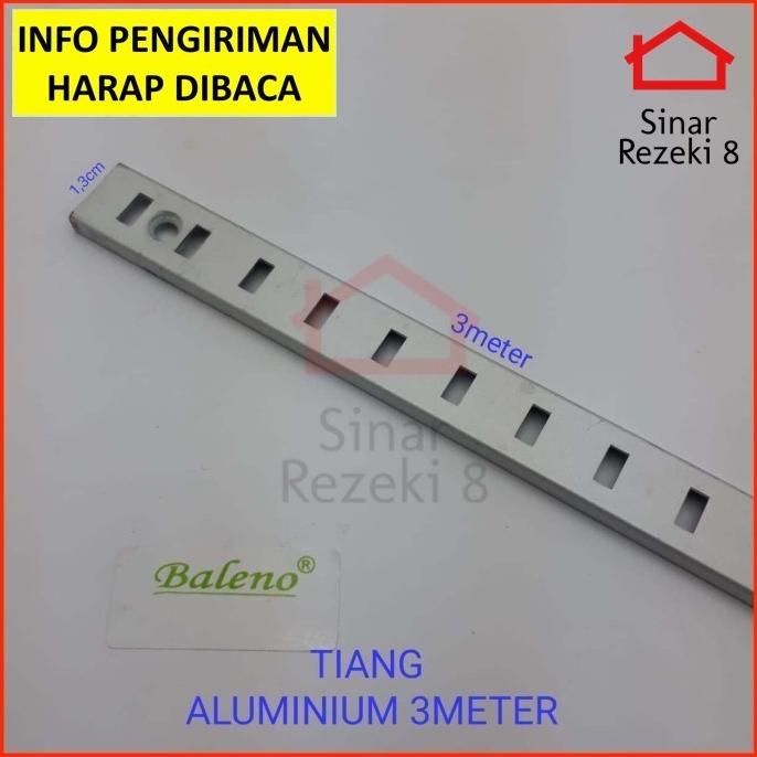 Jual '| Tiang Aluminium 3 Meter / Bracket Display Penyangga Rak Kayu ...