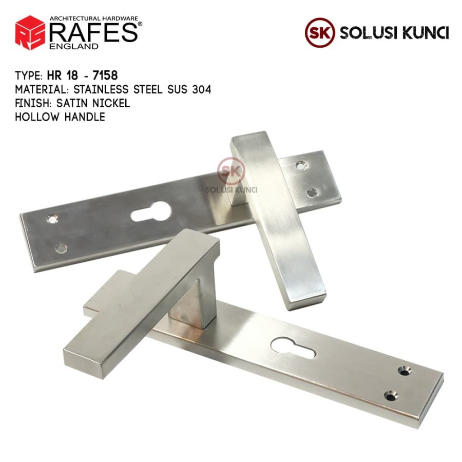 Jual Handle Pintu Plate RAFES ENGLAND SUS 304 (HR 18-7158) | Shopee ...