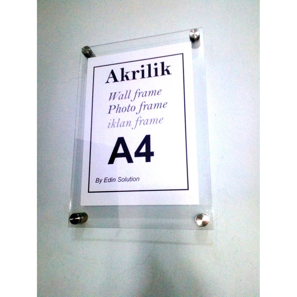 Jual Promo Akrilik acrylic frame A4 poster akrilik bingkai akrilik ...