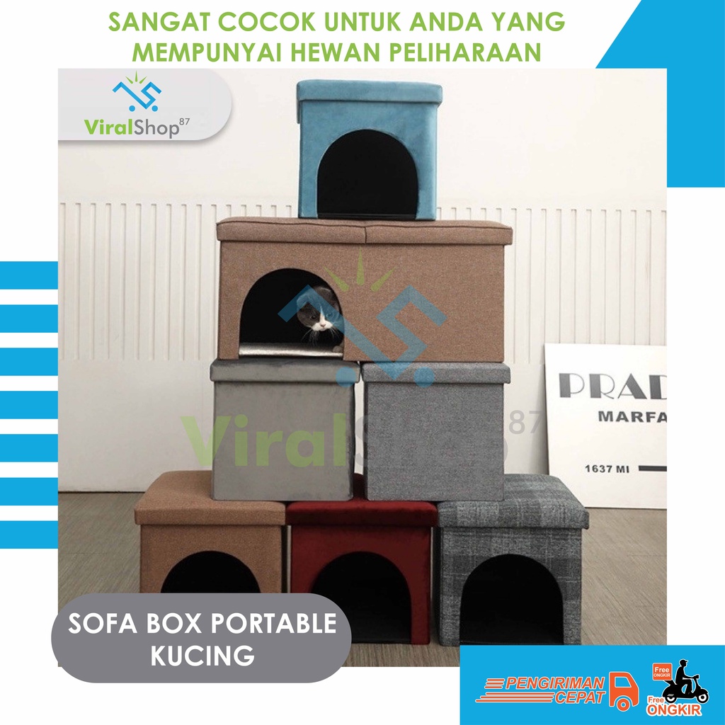 Jual Storage Box tempat tidur bangku kandang kucing anjing pet ...