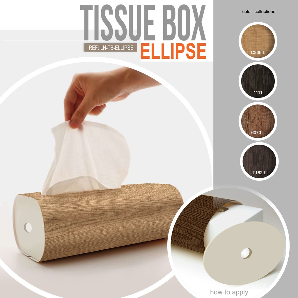 Jual Tissue Box Ellipse, exclusive for Hotels, Restaurants, Cafes, etc ...