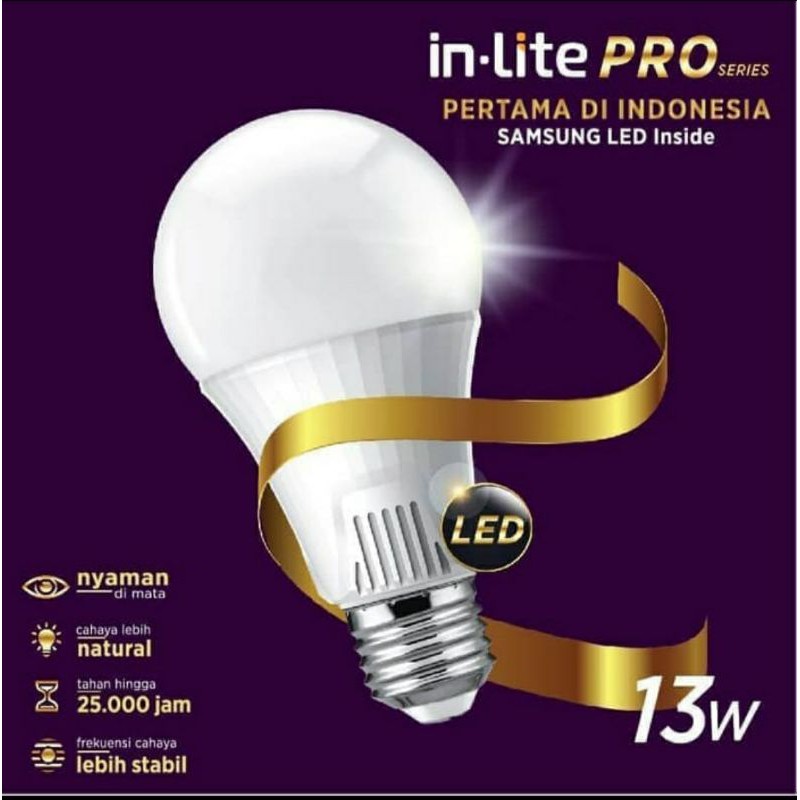 Jual Inlite/ IN LITE Led Bulb 13W - INB009 | Shopee Indonesia