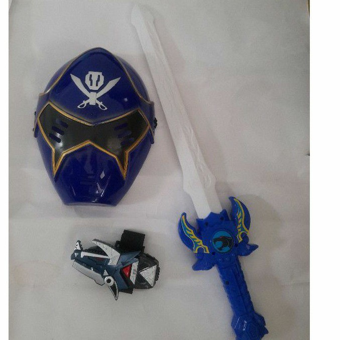 Jual mainan pedang topeng jam tangan / alat rubah power rangers ...