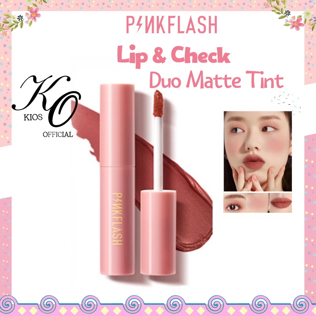 Jual Pinkflash Lip & Cheek Duo Matte Tint | Shopee Indonesia