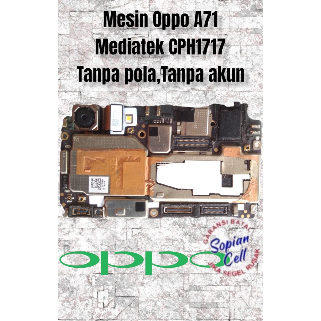 Jual Mesin Oppo A71 2/16 Mediatek(CPH1717), Quallcom(CPH1801) | Shopee ...