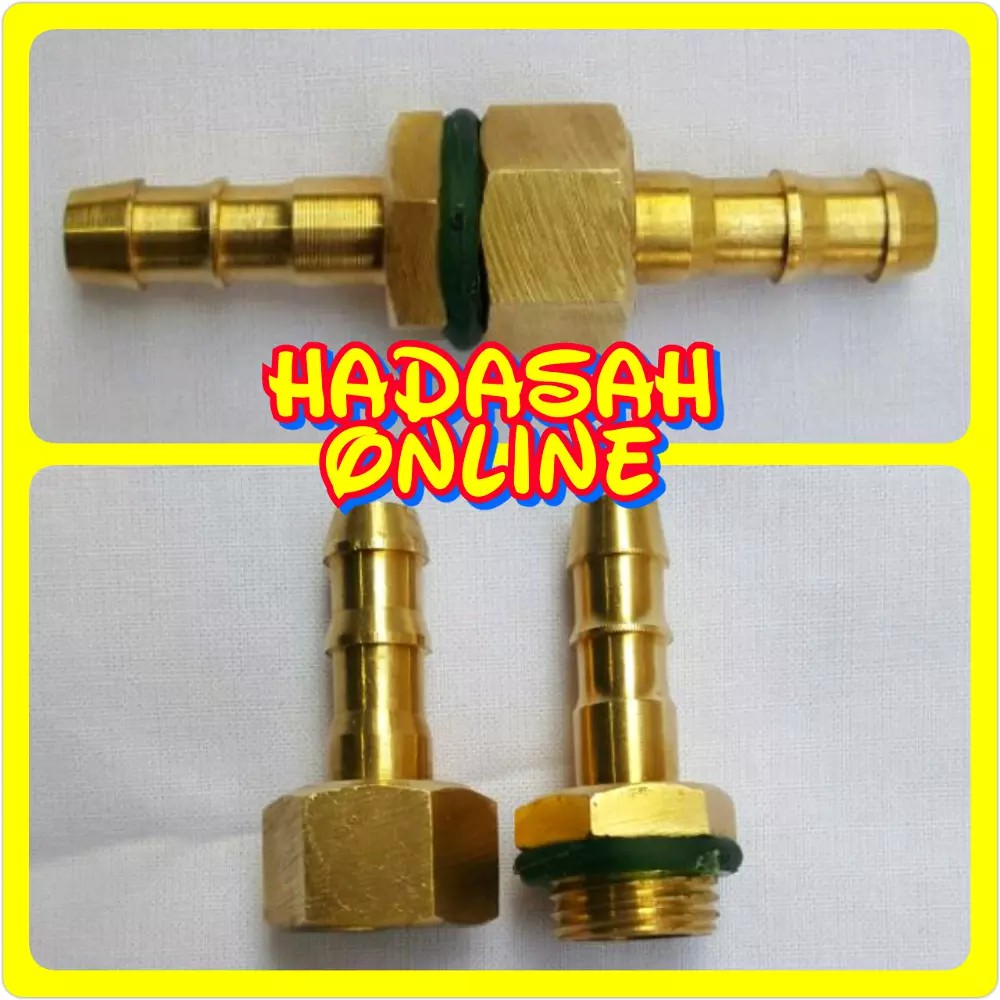 Jual Nepel Selang 1 4 Kuningan - Nepel Selang Angin Air - Doubel Nepel ...