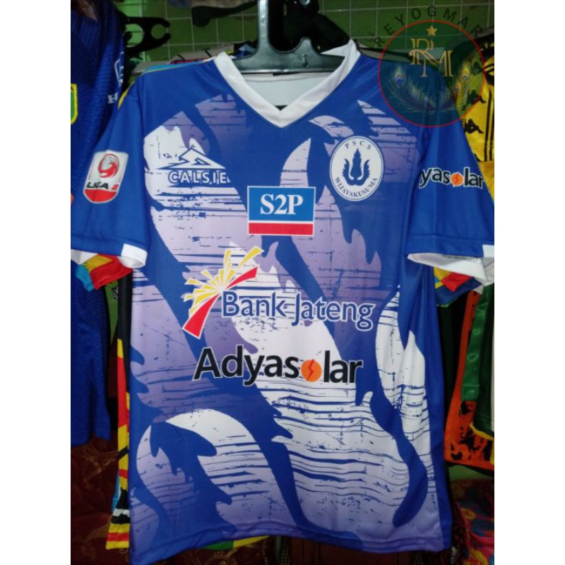 Jual JERSEY PSCS CILACAP HOME 2019 LIGA 2 SHOPEE BIRU PRINTING RETRO ...
