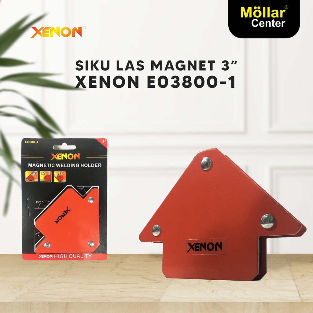 Jual XENON SIKU LAS MAGNET 3 INCHI MODEL PANAH MAGNETIC WELDING HOLDER ...