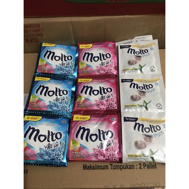 Jual MOLTO 500 1 renteng isi 12 pcs | Shopee Indonesia