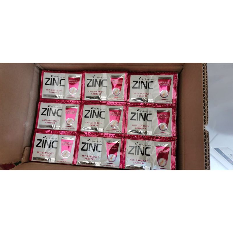 Jual SHAMPOO ZINC SACHET 10 ML 1 RENTENG RENCENG 12 SACHET 24 PCS ...