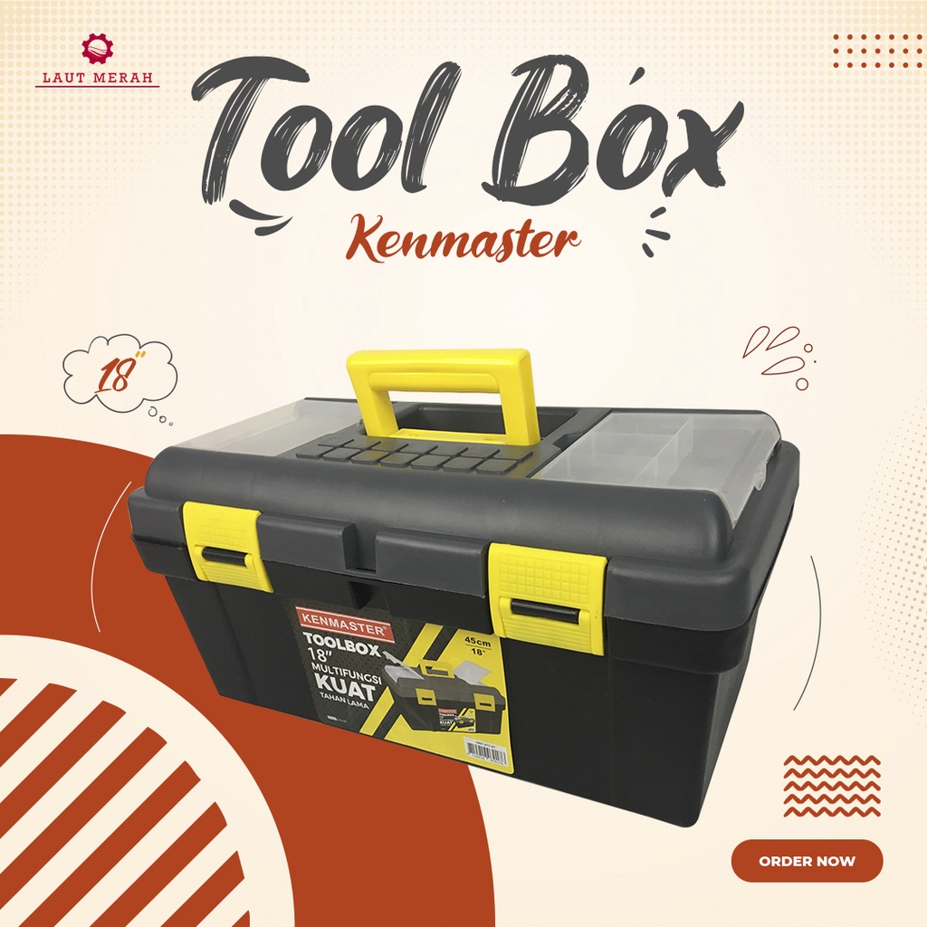 Jual Kenmaster Tool Box 18 In - Kotak Perkakas | Shopee Indonesia