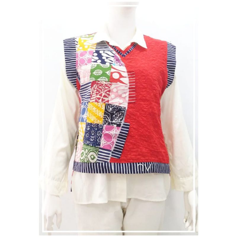 Jual OUTER PATCHWORK BATIK INISIAL NAMA ( Lapisan tricot ) | Shopee ...