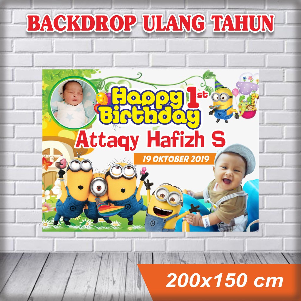 Jual BANNER ULANG TAHUN / BACKDROP ULTAH / SPANDUK ULANG TAHUN ULTAH ...
