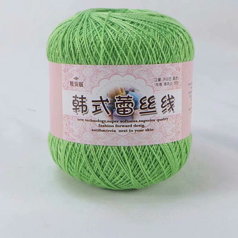 Jual 50g/bola No 8 Renda Benang 2ply DIY Renda Benang Crochet Benang ...