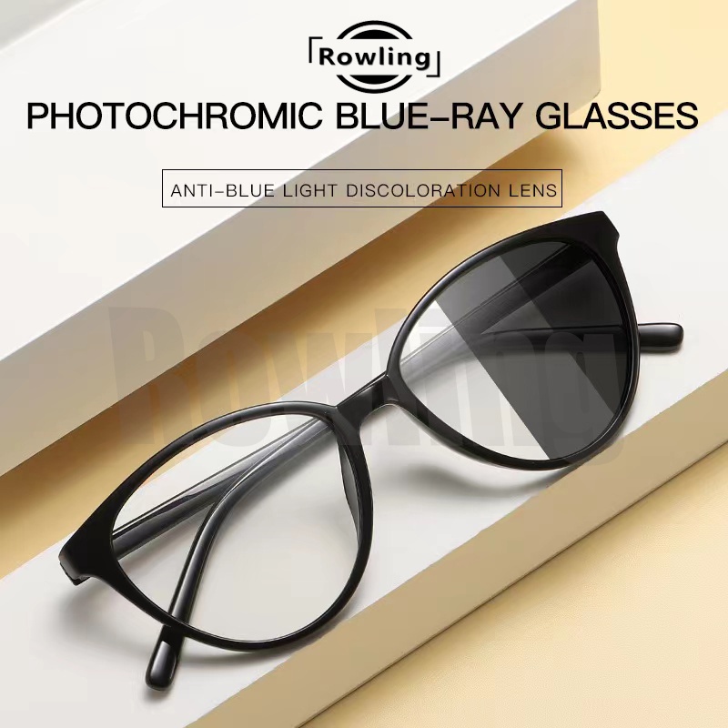 Jual Rowling(PC-225)2In1 Kacamata lensa photocromic anti radiasi wanita ...