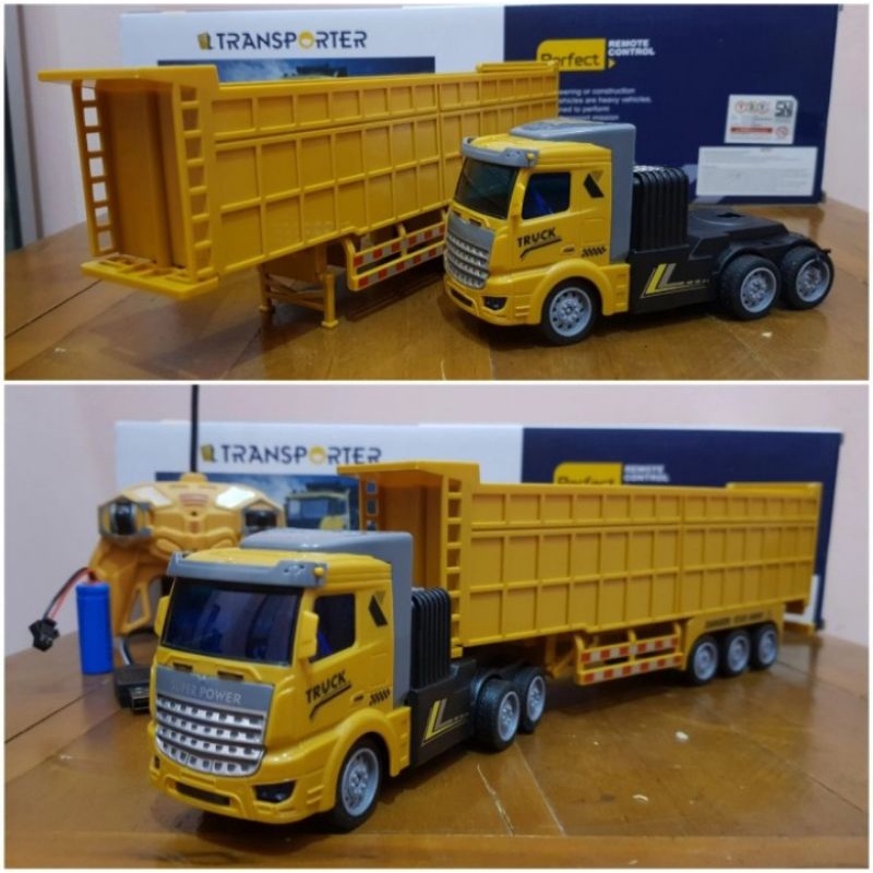 Jual mainan mobil rc truk Fuso- mainan remote control Dump truck SNI ...