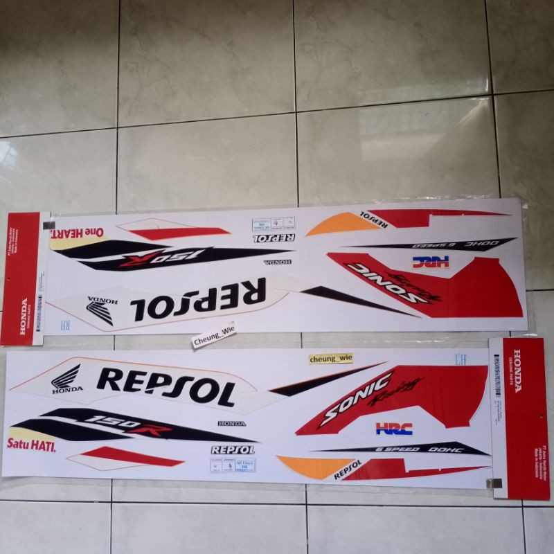Jual 871X0K56N20ZAR & 871X0K56N20ZAL lis body striping stiker Sonic ...