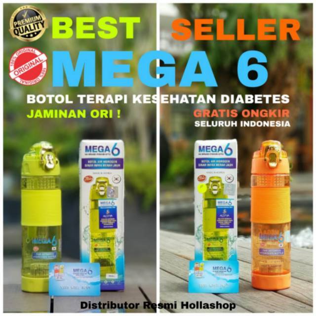 Jual PROMO HEBOH !! Botol MEGA 6 LARGE 600ml - Botol Terapi DIABETES ...