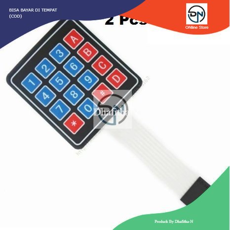 Jual KEYPAD 4X4 MATRIX ARRAY 16 KEY MEMBRANE MEMBRAN SWITCH KEYPAD / Tombol Kepad 2 PCS | Shopee ...
