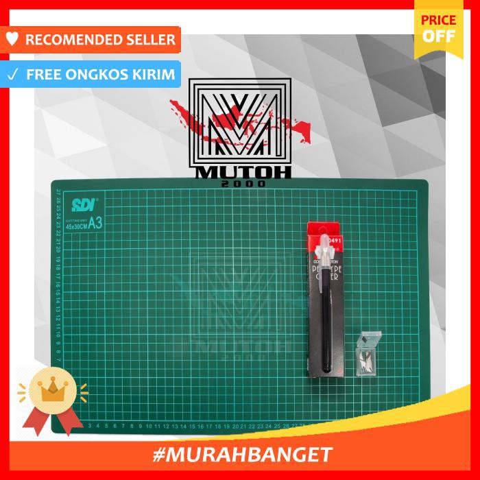 Jual Cutting Mat A3 & Pen Cutter Sdi | Shopee Indonesia
