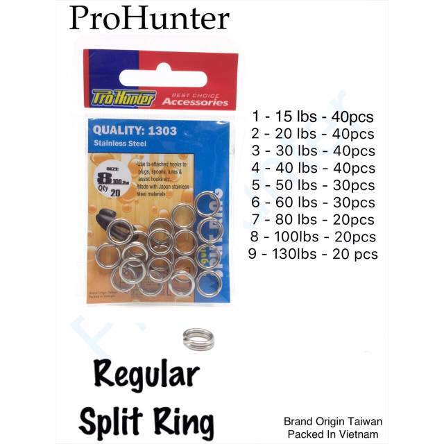 Jual Split ring pro hunter ring lure ring popper | Shopee Indonesia