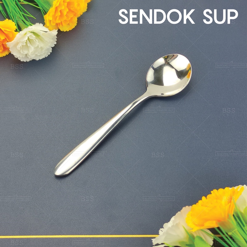 Jual sendok sup stainless steel tebal hotel finishing halus | Shopee ...