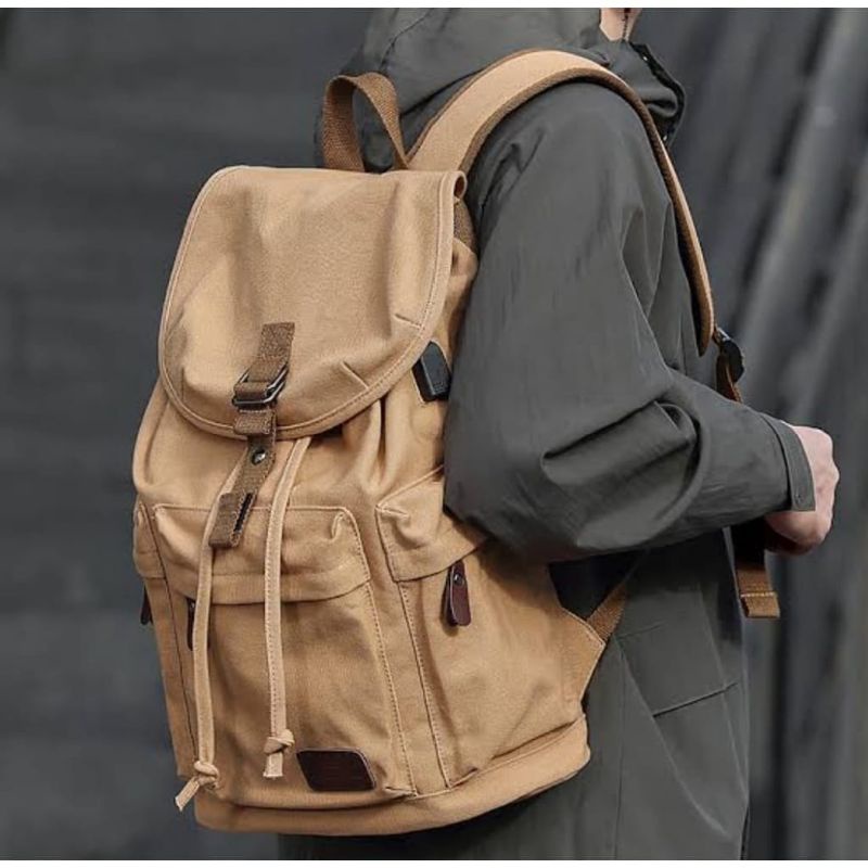 Jual New Arrival - Tas Ransel Canvas IAC Backpack Up Too 15 inch - Tas ...