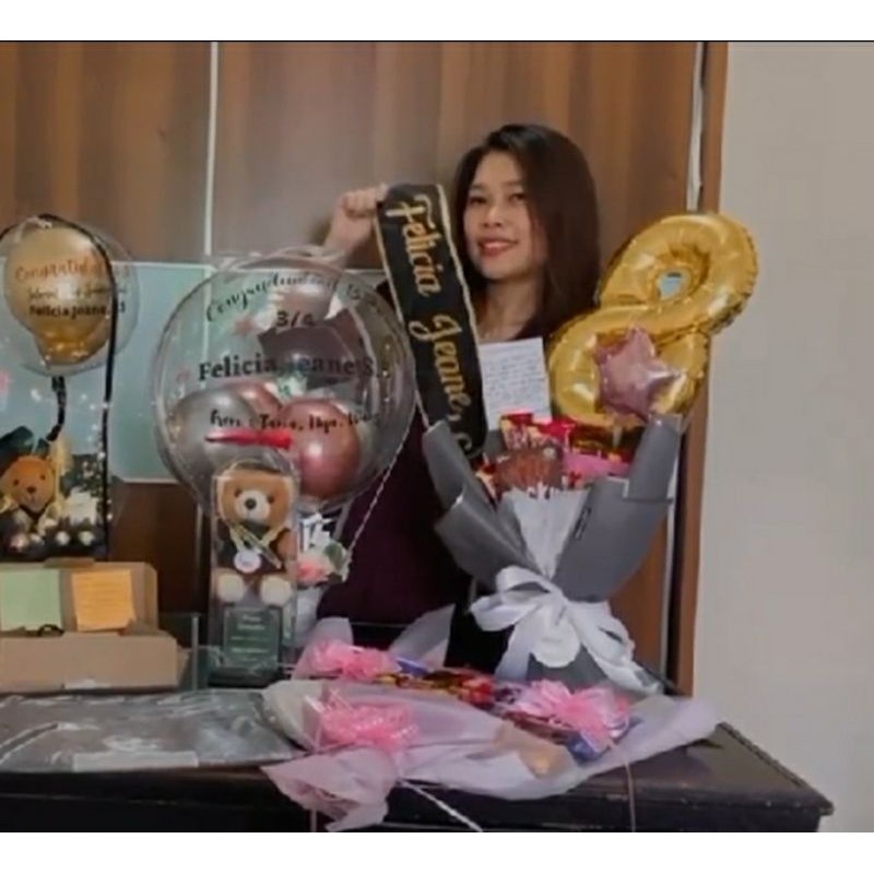 Jual [READY JAKARTA 1HARI JADI] Buket Balon Balloon Bucket Balon Wisuda ...