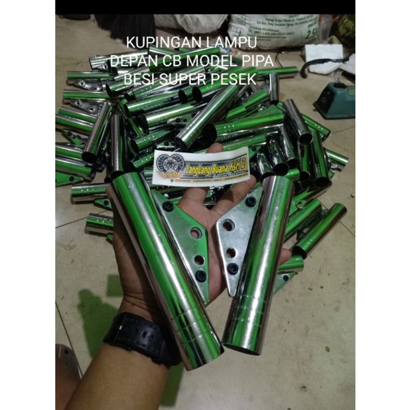 Jual KUPINGAN LAMPU DEPAN CB MODEL PIPA BESI AS 33 NINJA SCORPIO ...