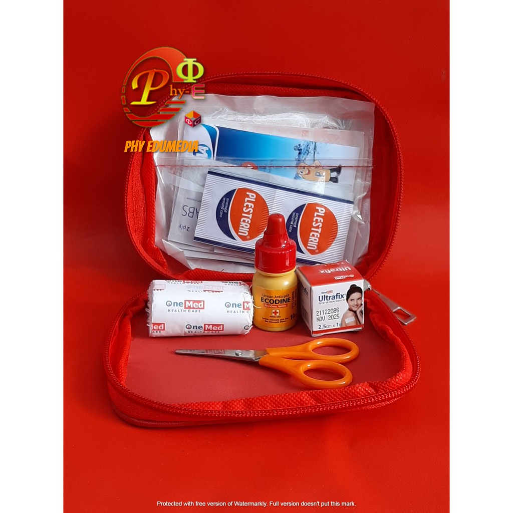 Jual P3K isi Lengkap First Aid Kit Bag Merah Onemed | Shopee Indonesia