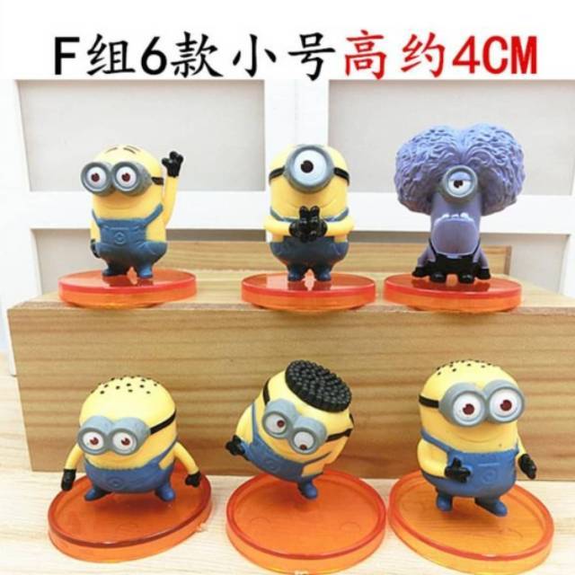 Jual Figure Minions si kuning imut isi 6 | Shopee Indonesia