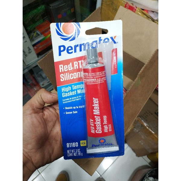 Jual Permatex red RTV Silicone Gasket maker - Permatex merah | Shopee ...