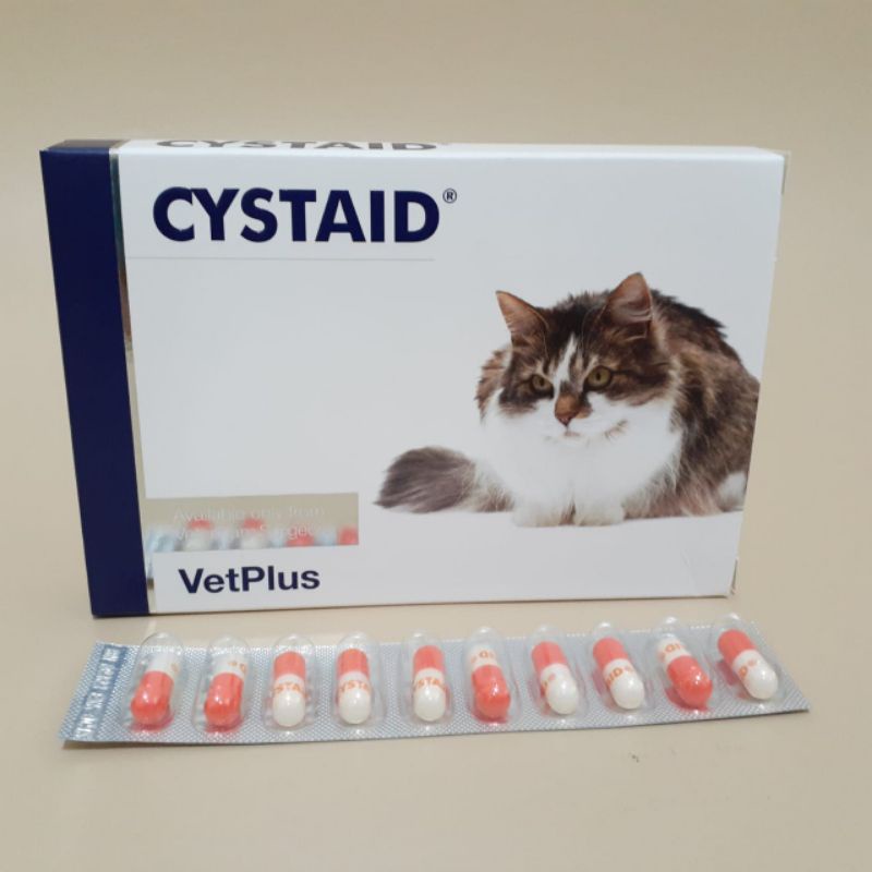 Jual CYSTAID Obat Supplemen Batu Ginjal Urinary Kucing Masalah Kencing ...