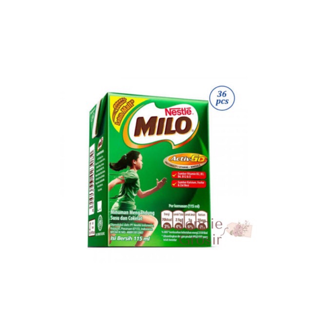 Jual Milo Activ-Go UHT 110 ml 1 Karton 36 Pcs | Shopee Indonesia