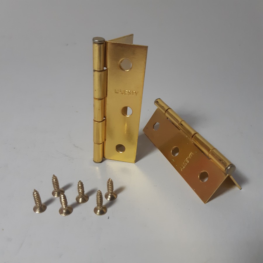 Jual ENGSEL MAJESTY KUNING 2,5" INCH Engsel Kupu Kupu Tipis Engsel ...