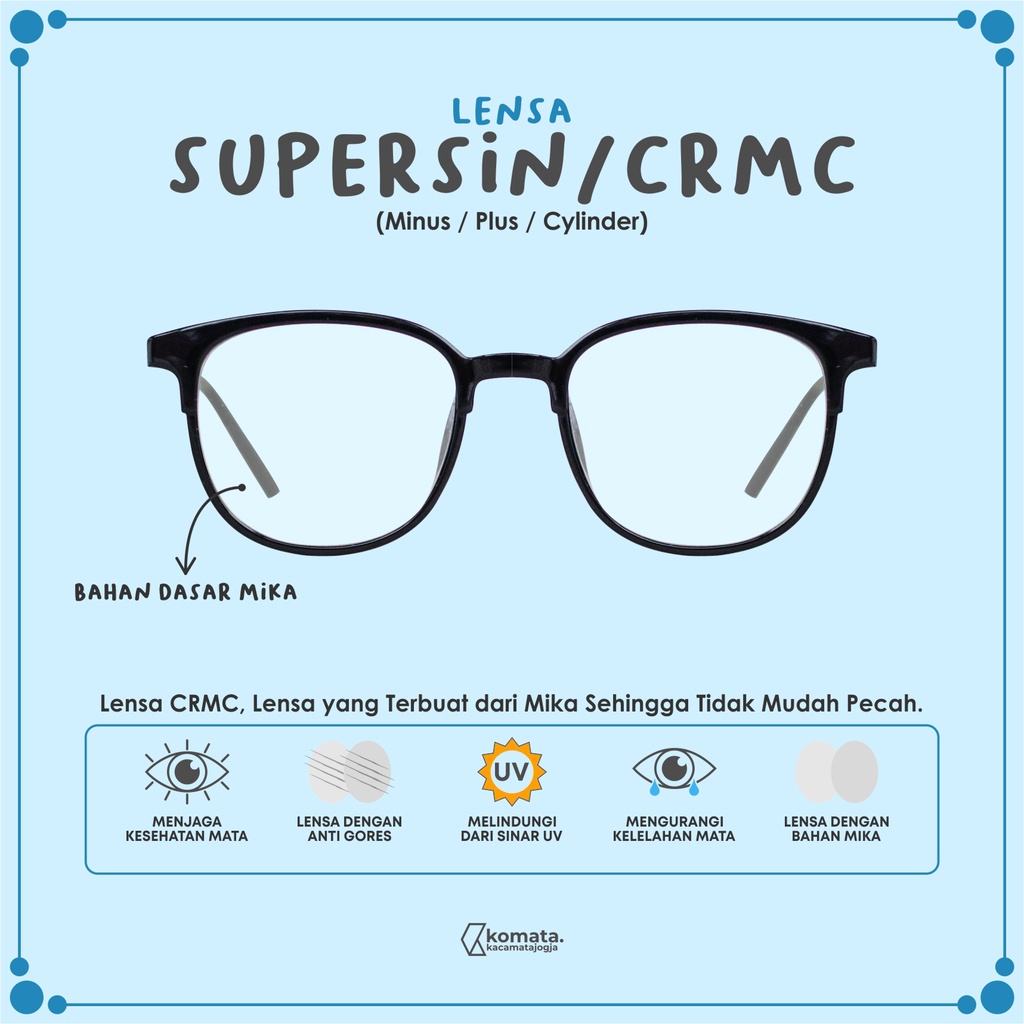 Jual Lensa Standar / CRMC / Supersin Minus dan Silinder | Shopee Indonesia