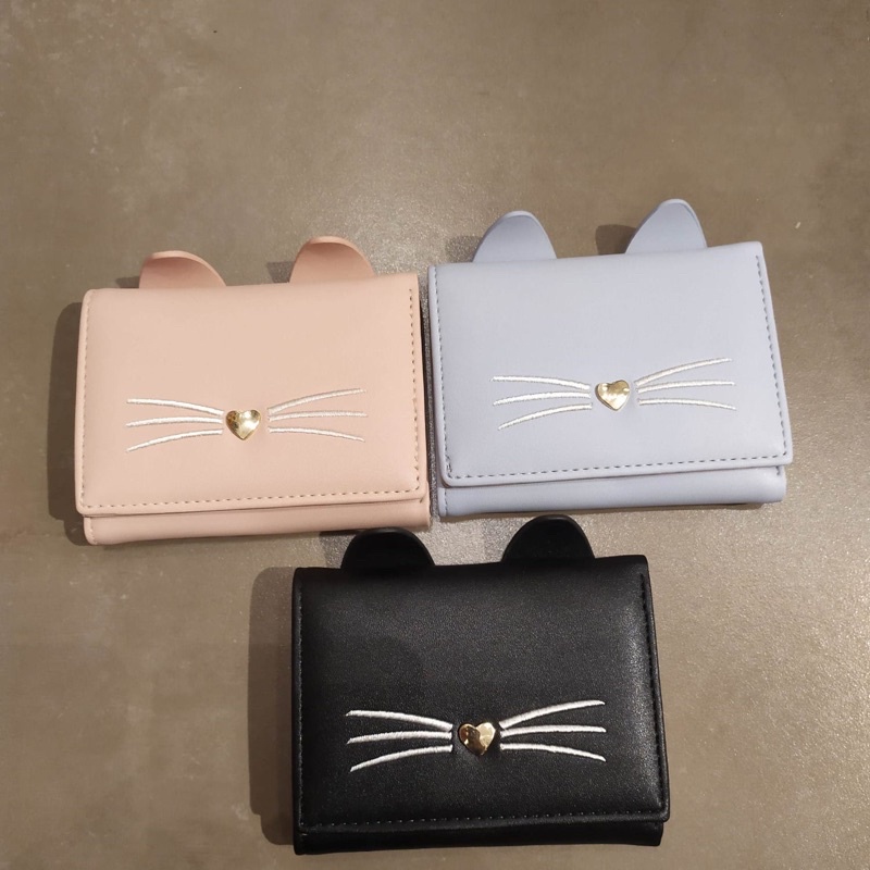 Jual MINISO DOMPET LIPAT KUCING SMALL THREE FOLD WOMEN'S WALLET KITTY ...