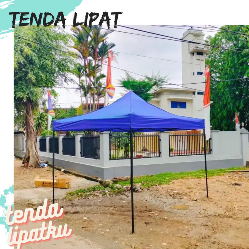 Jual Tenda Lipat Ukuran 3x3 Standar Tenda Jualan Set Lengkap Tenda ...