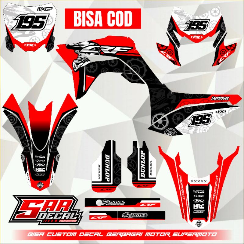 Jual DECAL CRF 150L FULL BODY - DECAL SUPERMOTO MOTO CROSS - DECAL CRF ...